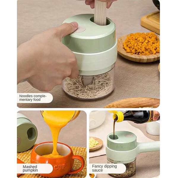 4 In 1 Electric Handheld Cooking Hammer Vegetable Cutter Set Price in ...