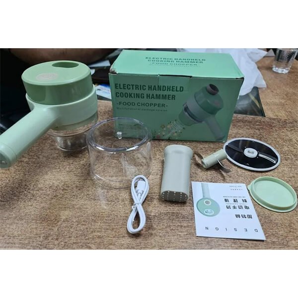 4 In 1 Electric Handheld Cooking Hammer Vegetable Cutter Set Price in ...
