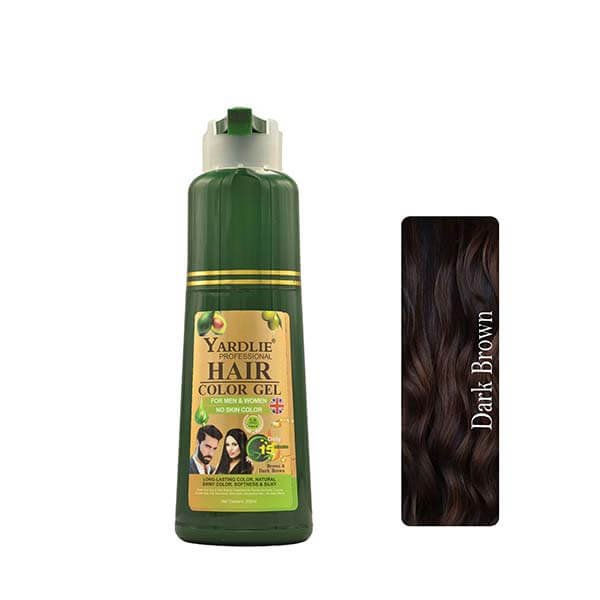 Yardlie Dark Brown Hair Gel Color Shampoo Price in Pakistan | 0300-3724942